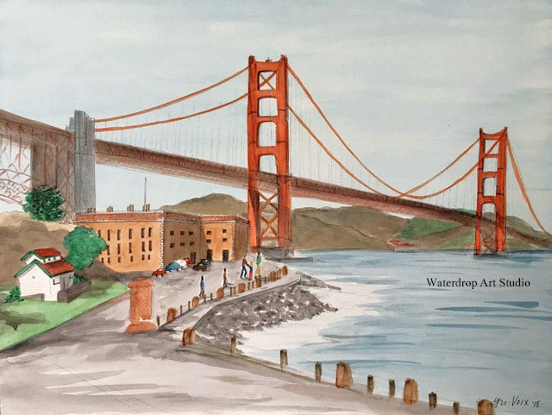 Golden Gate Bridge Art; San Francisco Art Print; Bay Area Art; Travel ...