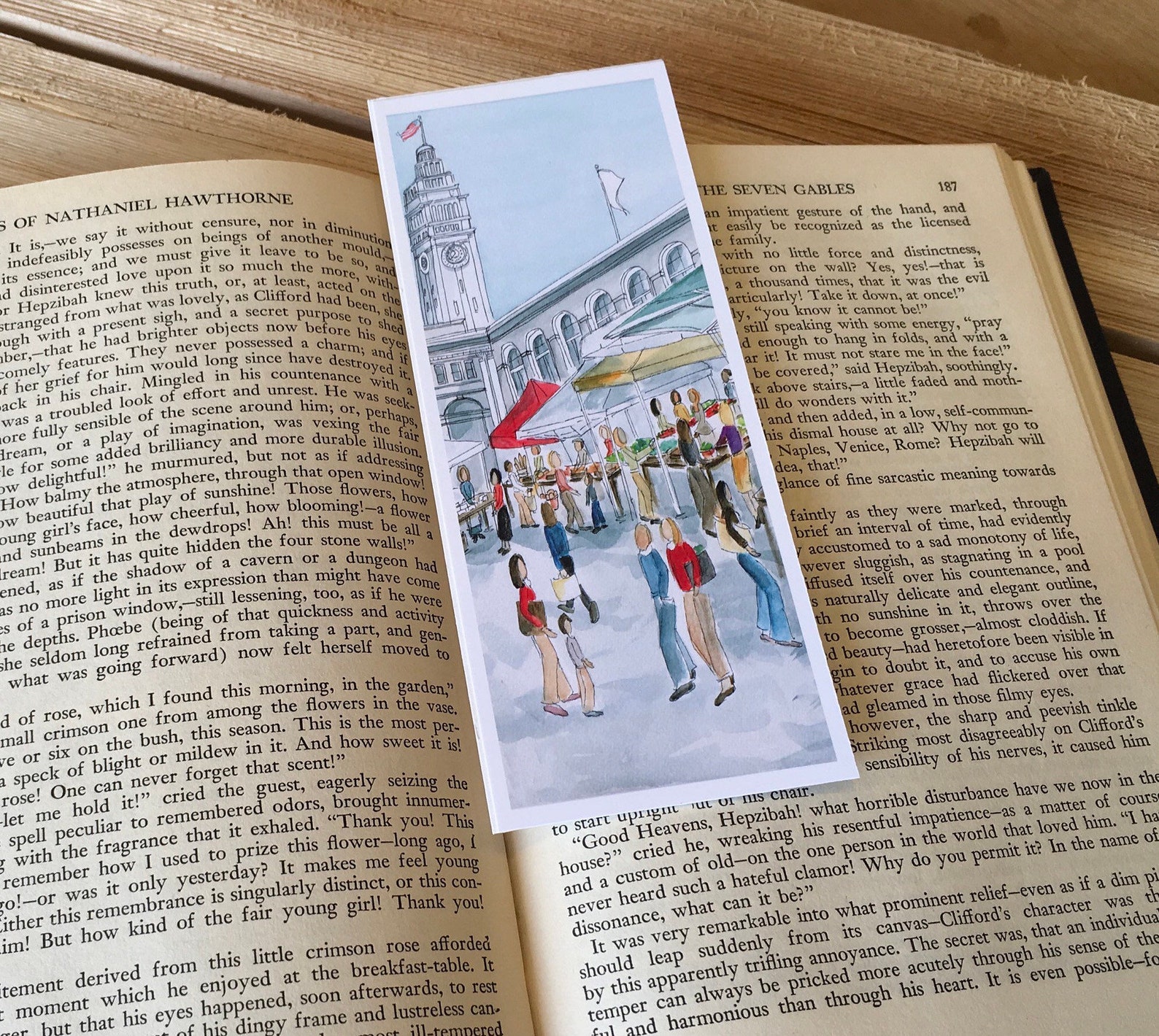 Bookmark “ferry Building Market”; Artsy Bookmark; Whimsical Bookmark ...