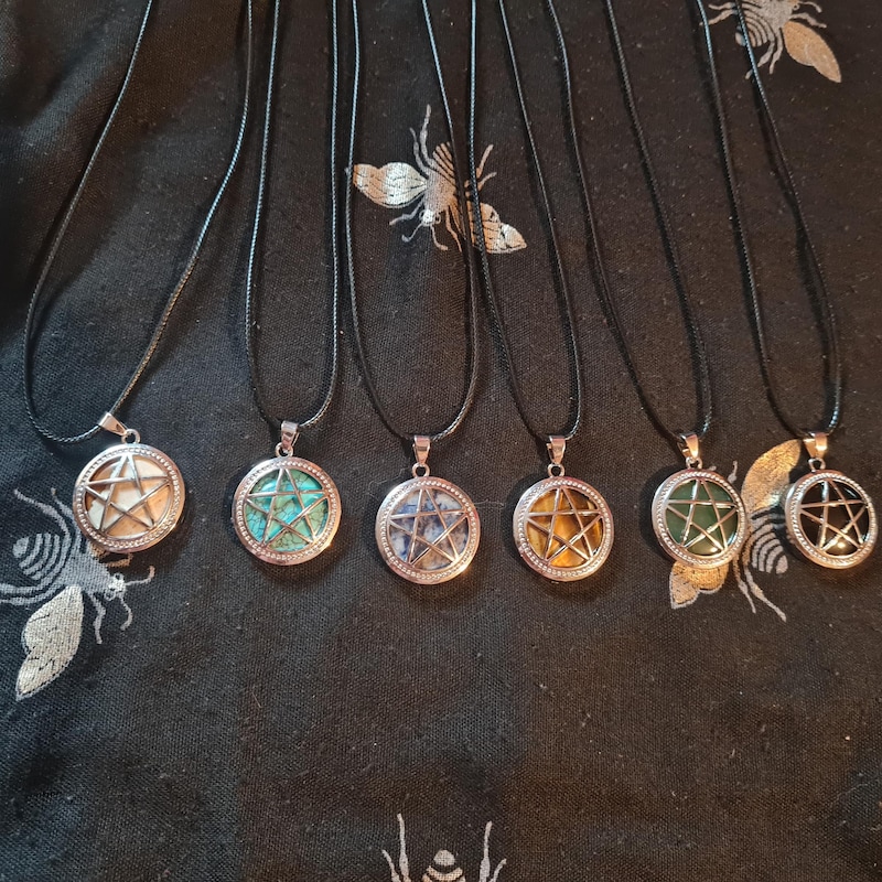 Pentagram Crystal Jewelry - Etsy UK