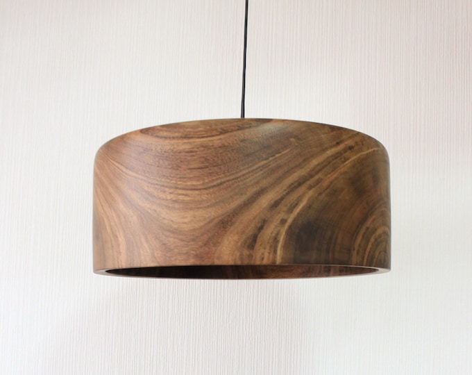 Pendant Light Wooden Hanging Light Dining Room Lamp Shade - Etsy