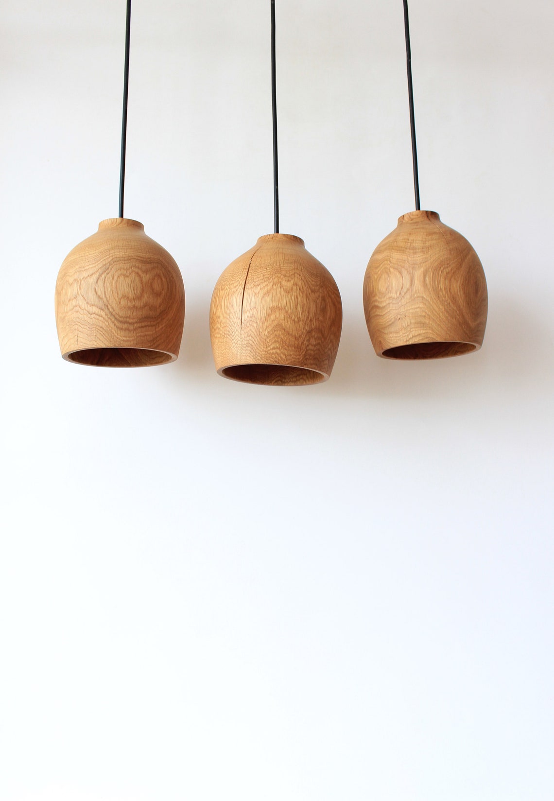 Rustic Wood Pendant Light for Kitchen Island Hanging Lamp - Etsy