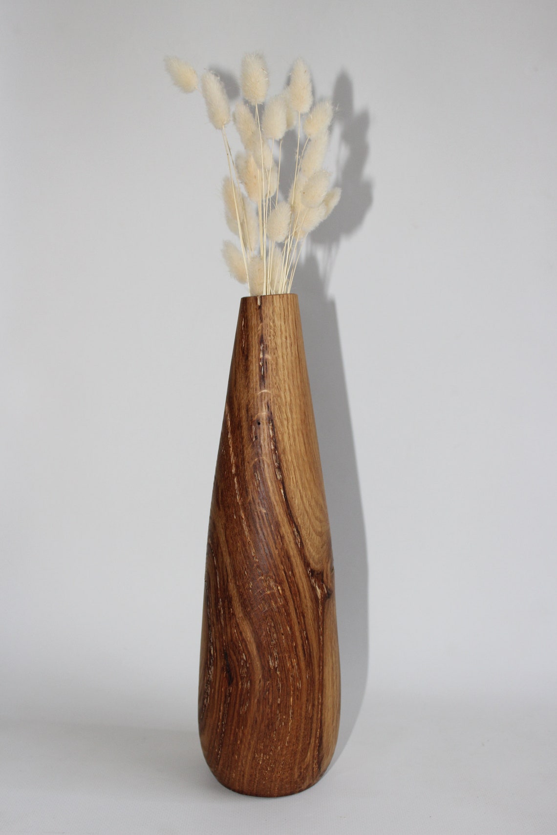 Tall wood vase rustic decorative floor vase handmade | Etsy