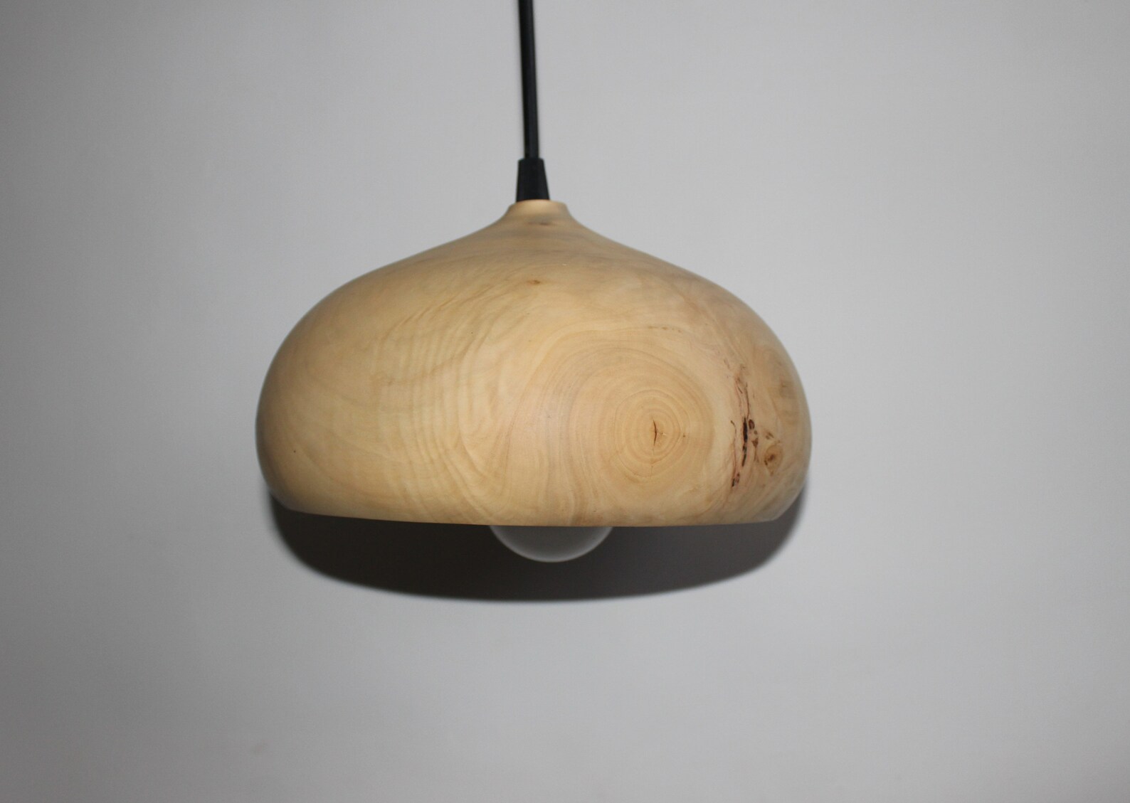 Farmhouse kitchen wood pendant light wooden lamp shade | Etsy