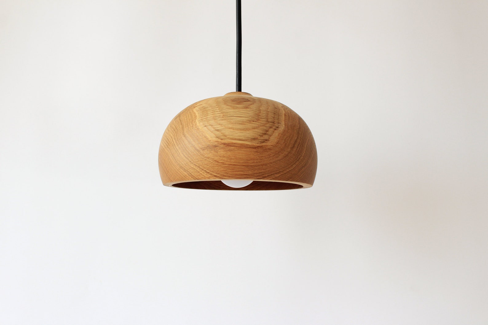 Wood Pendant Light, Small Island Farmhouse Lighting, Wooden Lamp Shade ...