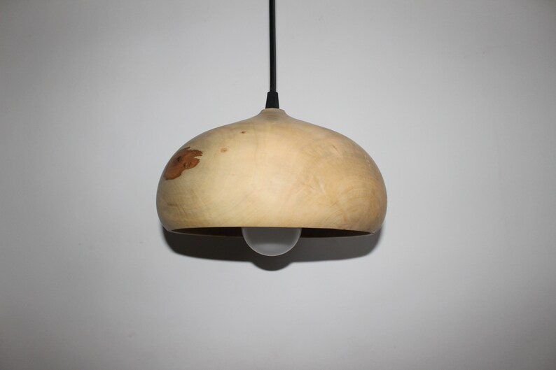 Farmhouse kitchen wood pendant light wooden lamp shade | Etsy