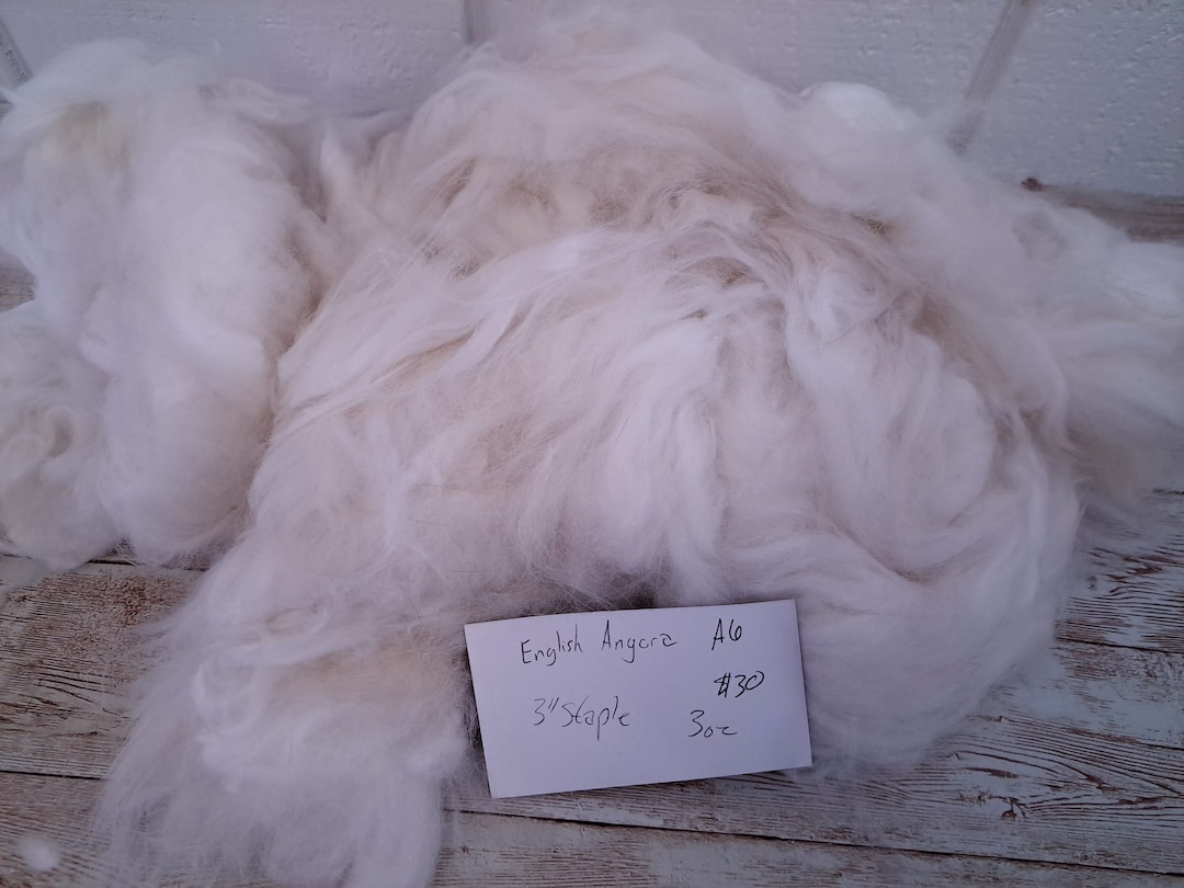 English Angora Fiber, Raw Angora Fiber, Angora Rabbit Fiber, Raw Fiber ...