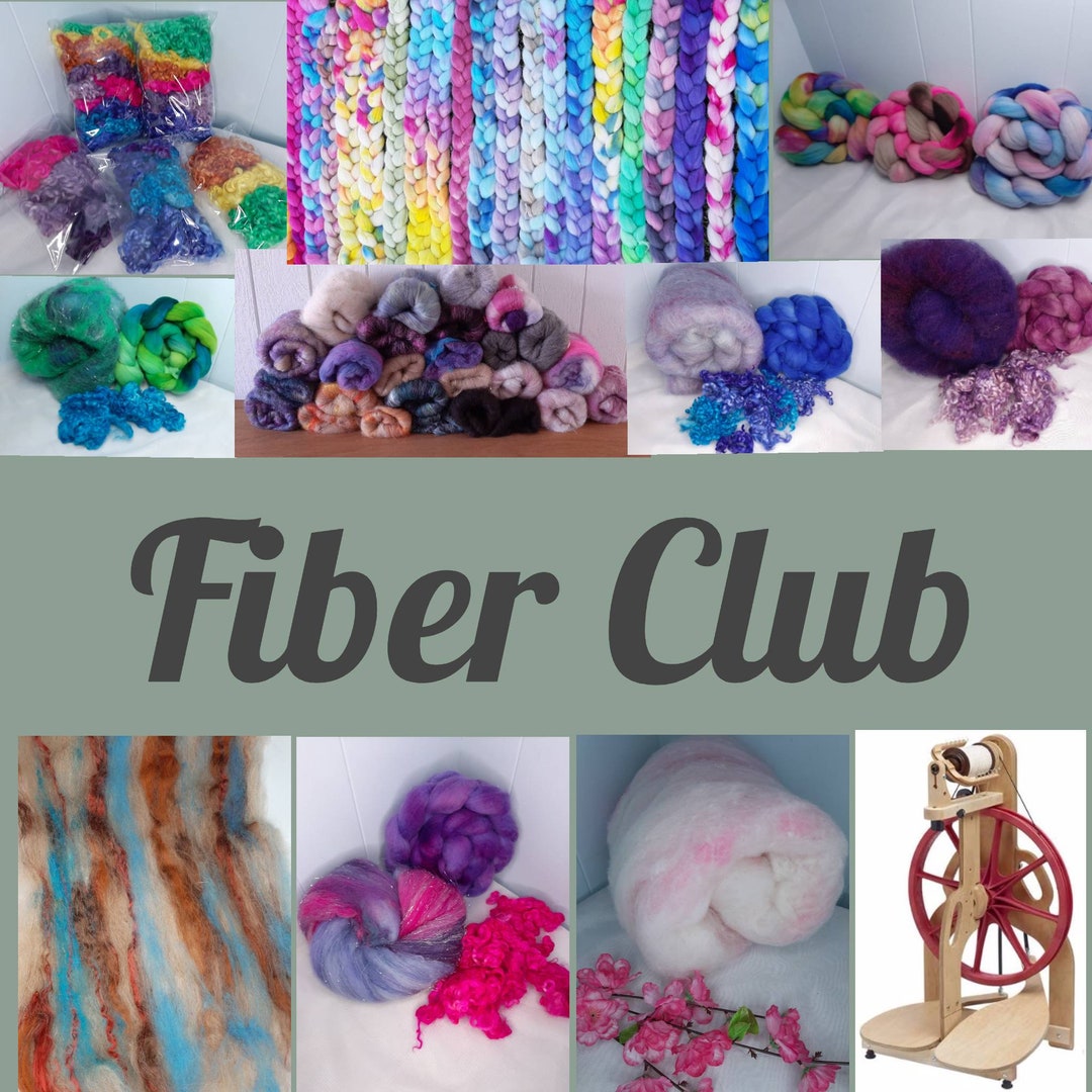 Fiber Club, Subscription Box, Art Batts for Spinning, Spinning Fibers ...