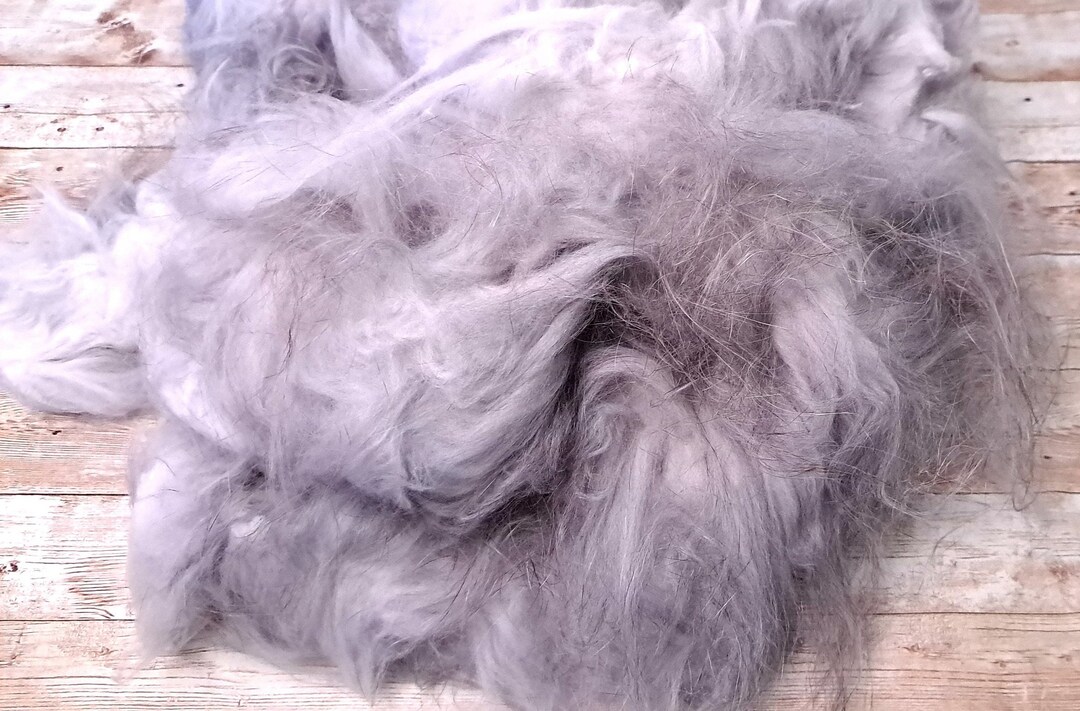 French Angora Fiber, Raw Angora Fiber, Angora Rabbit Fiber, Raw Fiber ...