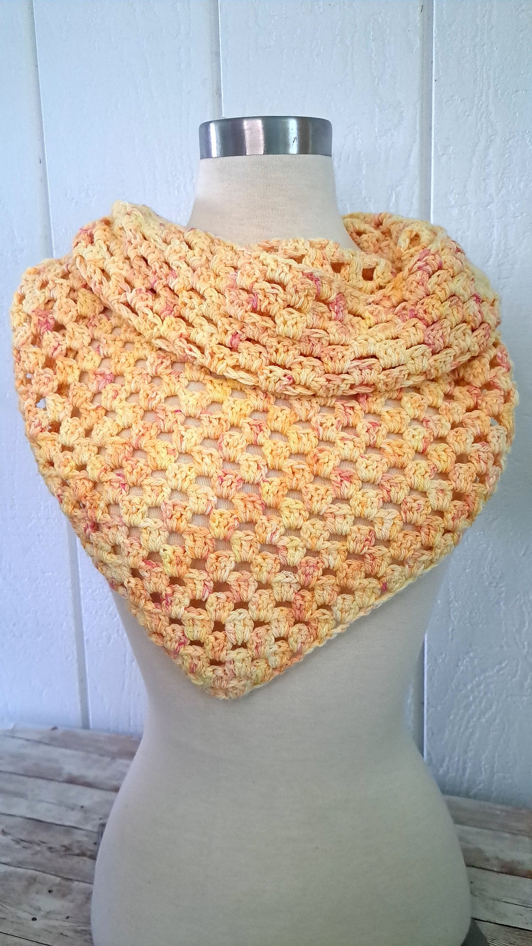 Delicate Crochet Shawl, Crochet Scarf, Women's Scarf, Shawl, Hand Made ...