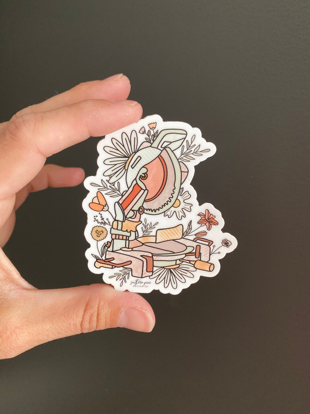 Miter Saw Sticker | Maker Sticker | Woodworker | Tool Sticker | Die Cut ...