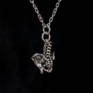 Witch Bone Human Skeleton Necklace , Halloween Pendant Costume ...