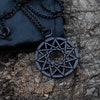 Thelemic Symbol Unicursal Hexagram Star Ring , Occult Mysterious ...