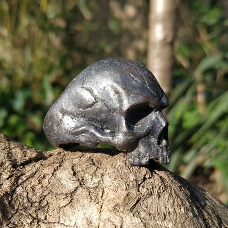 Sterling Skull Ring - Etsy