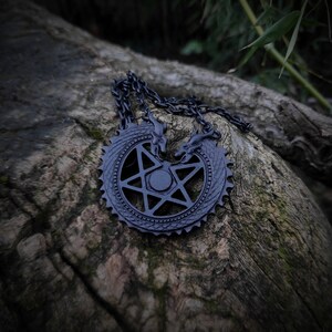 Shadow Tiamat Serpent Mother Dragon Necklace , Ancient Babylonian ...