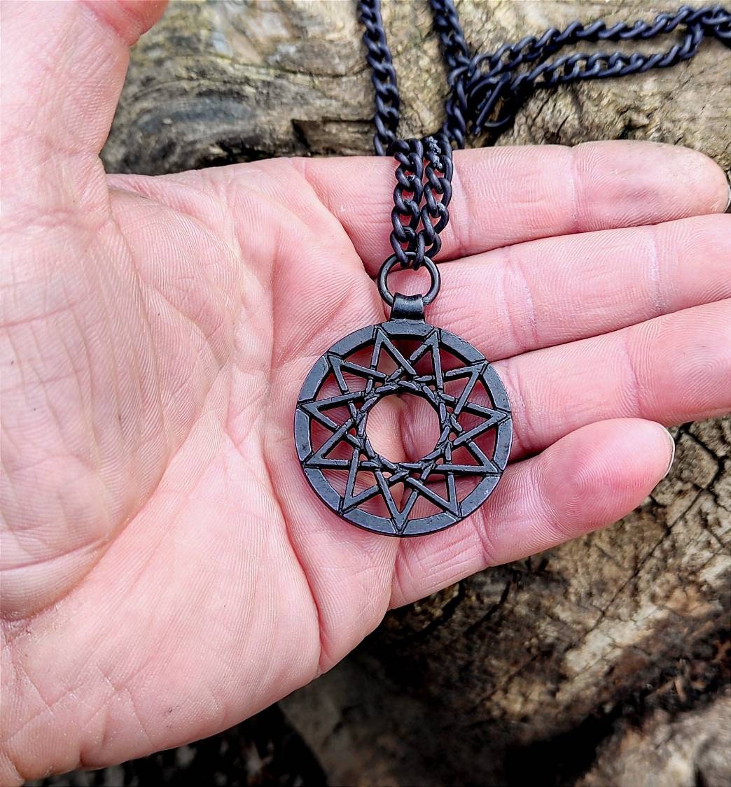 Shadow Hendecagram Star Necklace Chaos Anti Cosmic Energy | Etsy