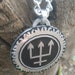 Black Metal Trident Pendant Lucifer Thelema Necklace , Satanic Dark ...