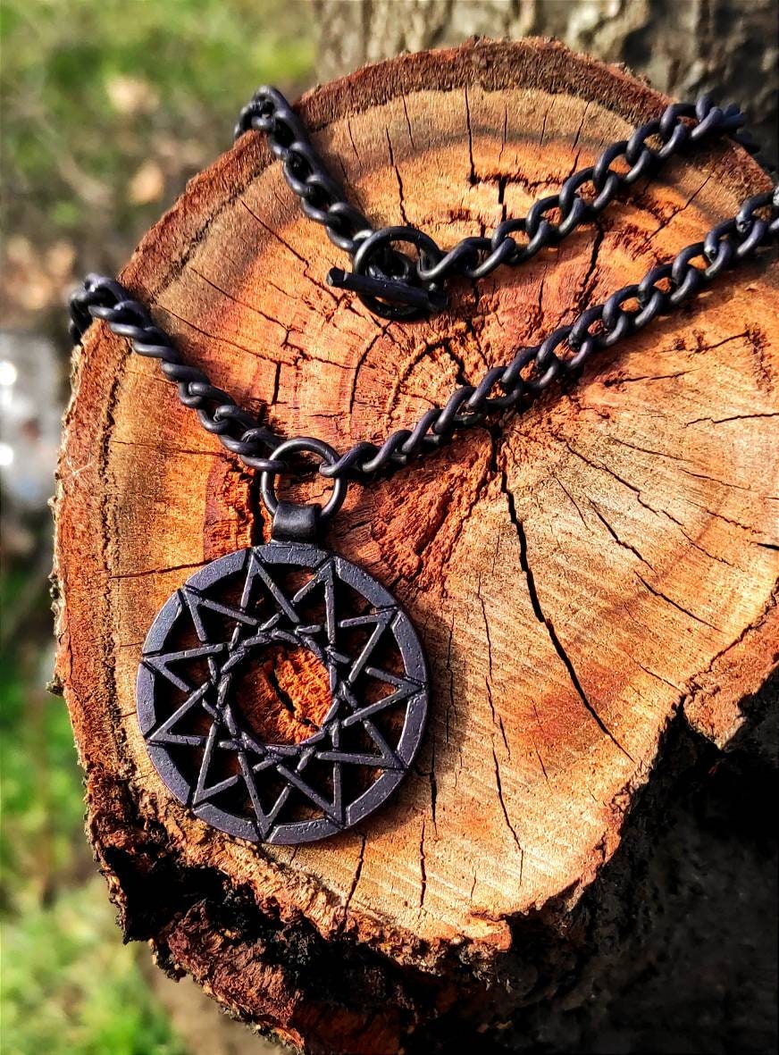 Shadow Hendecagram Star Necklace Chaos Anti Cosmic Energy | Etsy