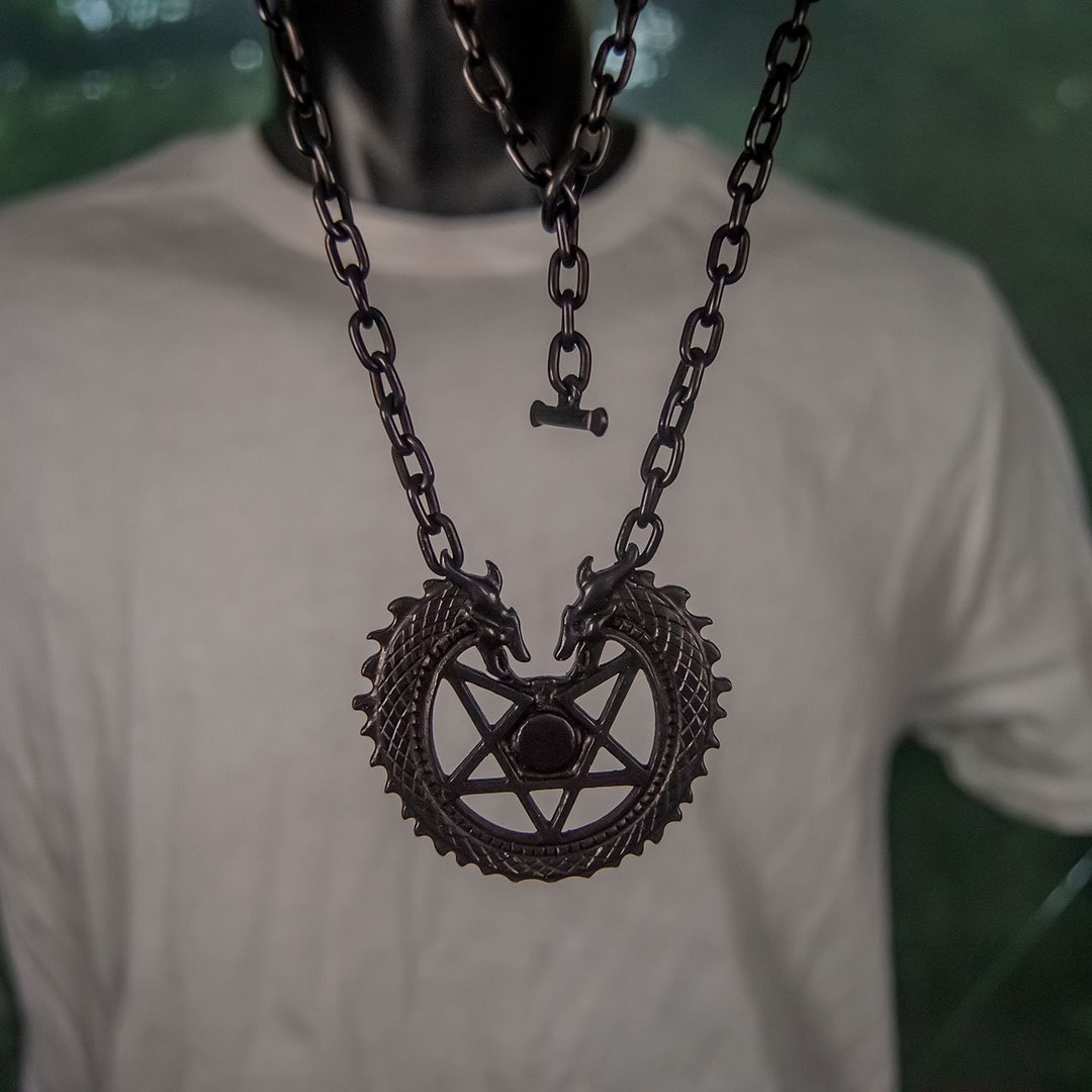 Shadow Tiamat Serpent Mother Dragon Necklace Ancient - Etsy