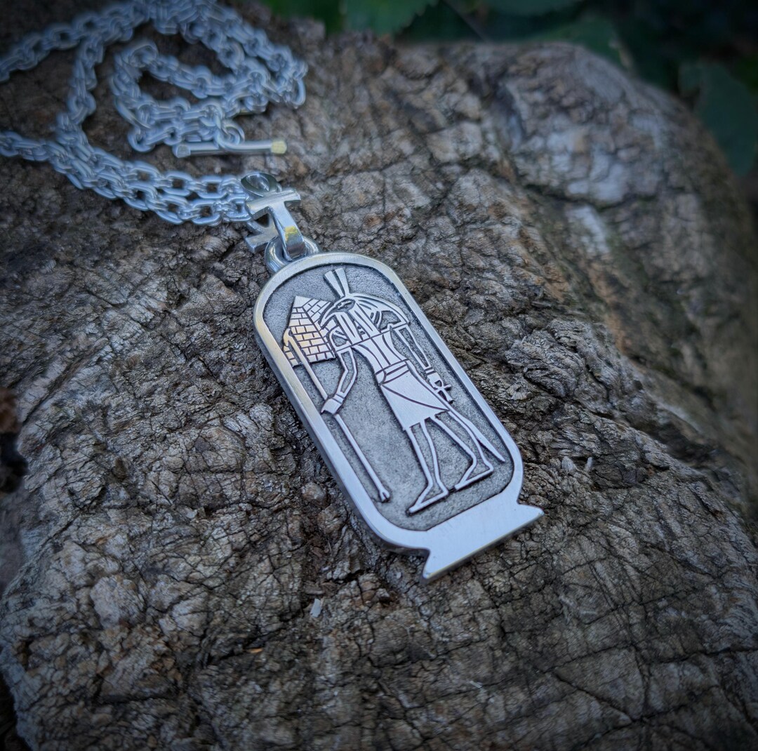Seth Cartouche Necklace Egyptian God , Ancient History Chaos Deity ...