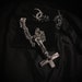 Big Inverted Crucifix Necklace , Giant Curbed Chain Upside Down Cross ...