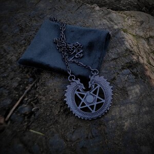 Shadow Tiamat Serpent Mother Dragon Necklace , Ancient Babylonian ...