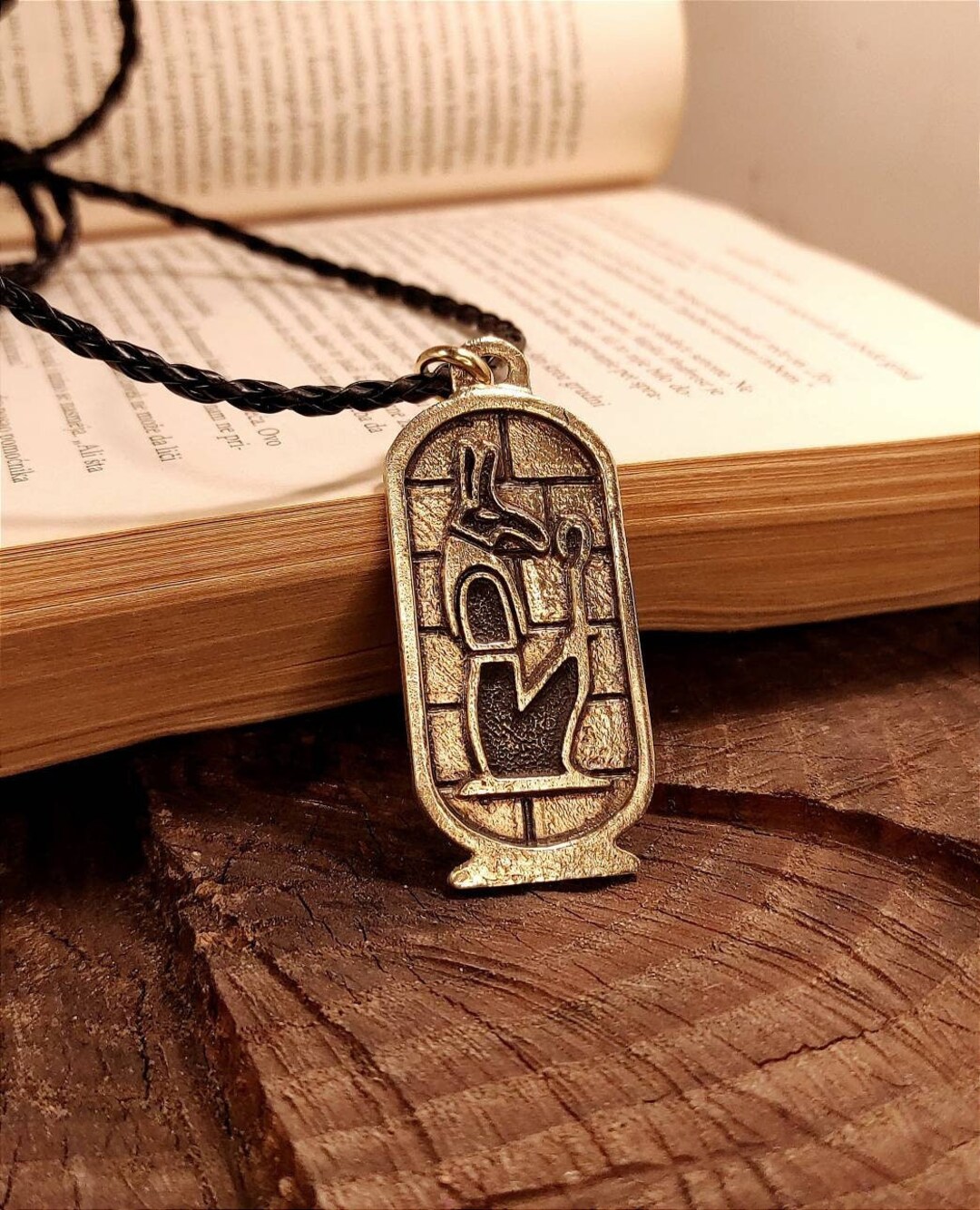 Ancient Egyptian God Seth Golden Bronze Cartouche Pendant , Lord of ...