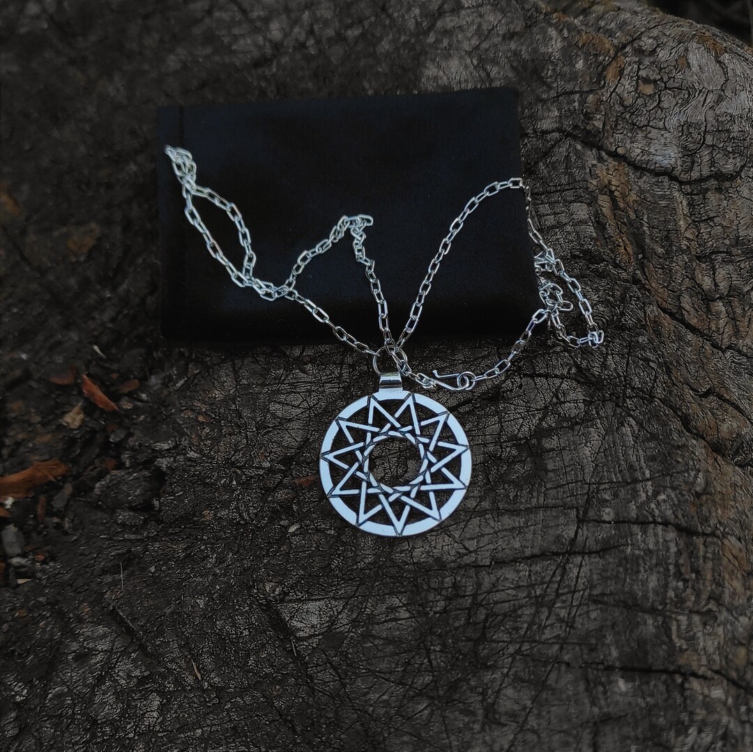 Silver Hendecagram Star Necklace Chaos Anti Cosmic Energy - Etsy