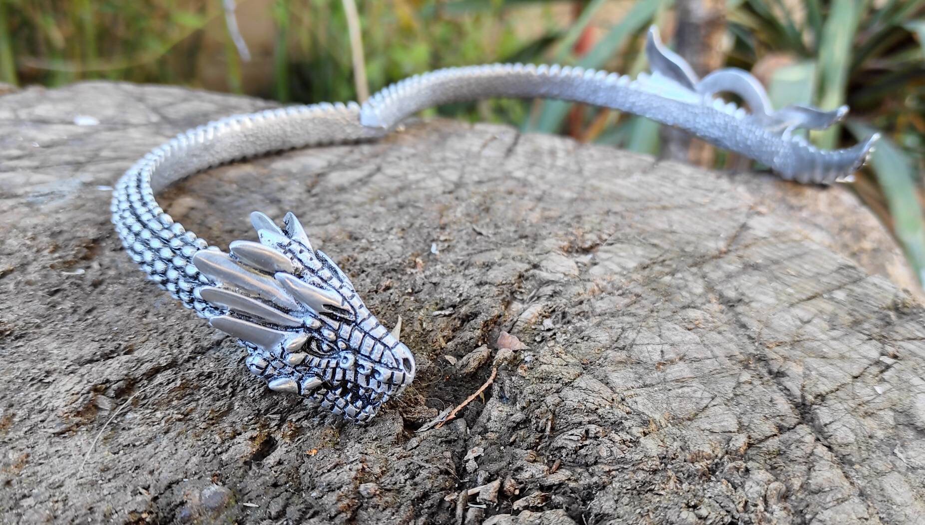 Epic Metal Lifelike Dragon Choker Prop Necklace Serpent | Etsy