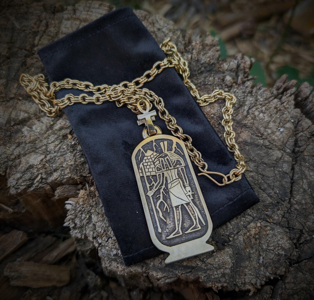 Seth Cartouche Necklace: Ancient History Chaos God Pendant , Setekh ...