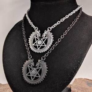 Shadow Tiamat Serpent Mother Dragon Necklace Ancient - Etsy