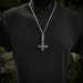Big Inverted Crucifix Necklace , Giant Curbed Chain Upside Down Cross ...