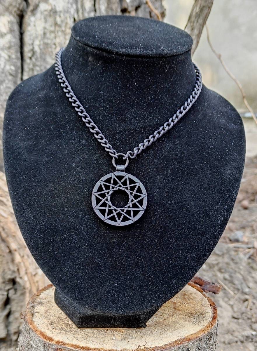 Shadow Hendecagram Star Necklace Chaos Anti Cosmic Energy | Etsy