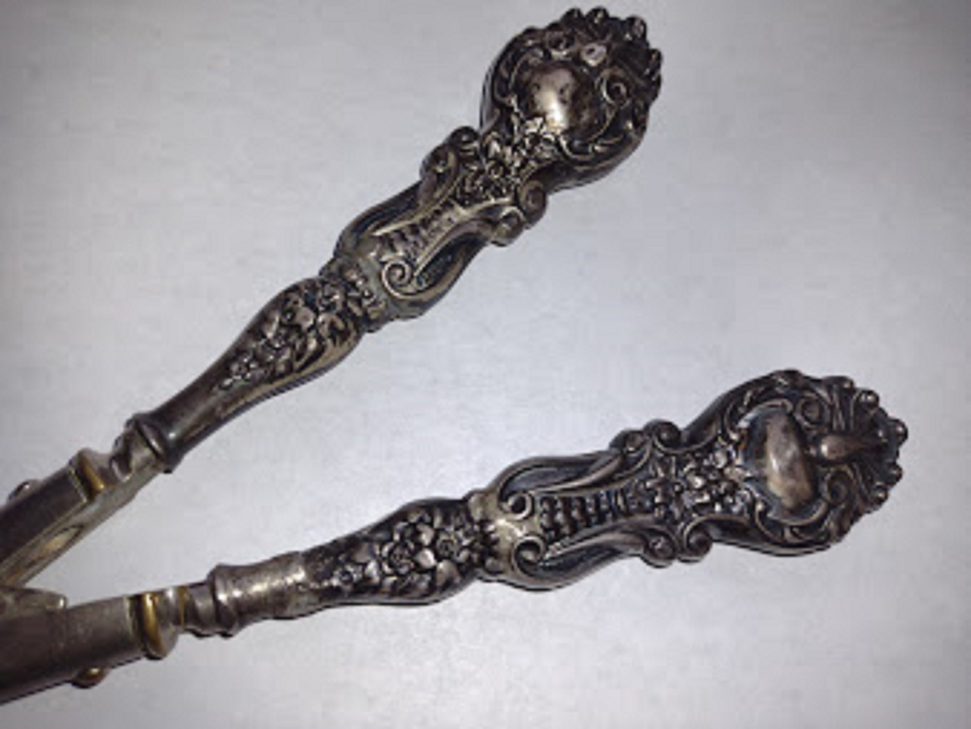 Antique Sterling Silver Repousse Handles Glove Stretcher, Patent ...