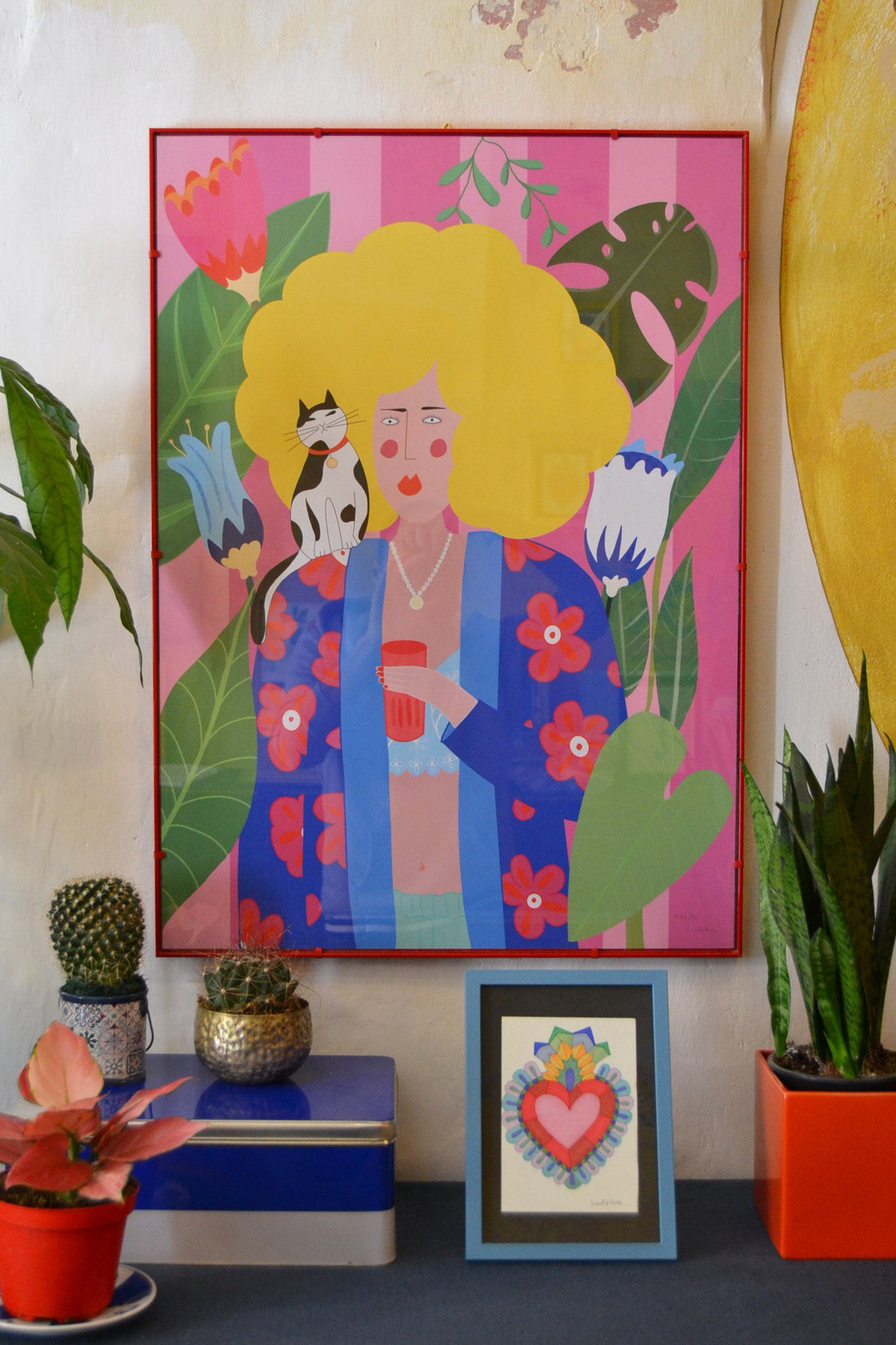 Blondie With Cali the Cat Poster - Etsy