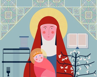 Saint Mariam Baouardy Portrait Print Poster - Etsy