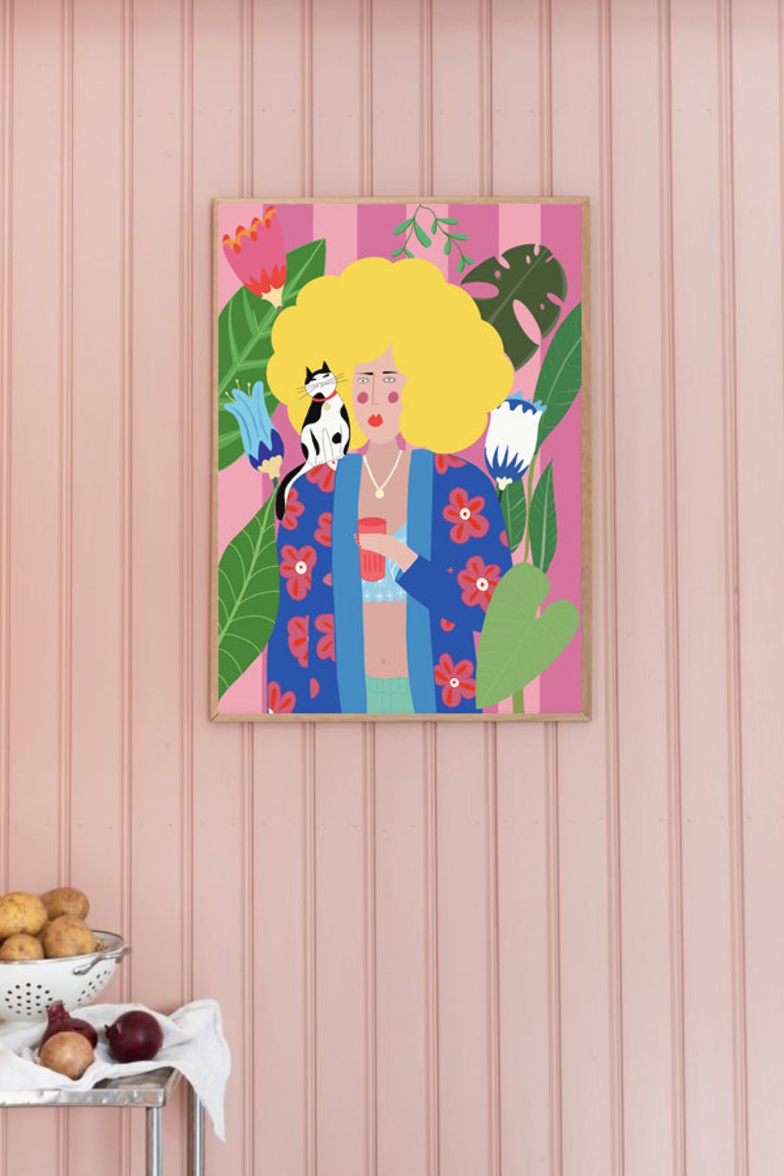 Blondie With Cali the Cat Poster - Etsy