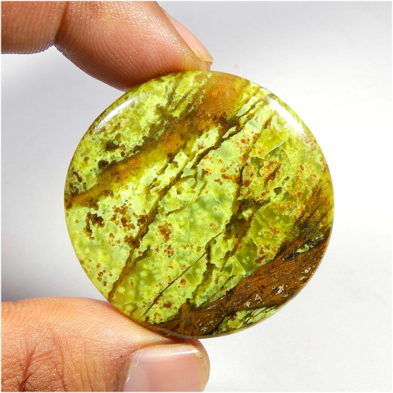 Natural Green Opal. Amazing! Green Opal Gemstone. Green Opal Cabochon ...