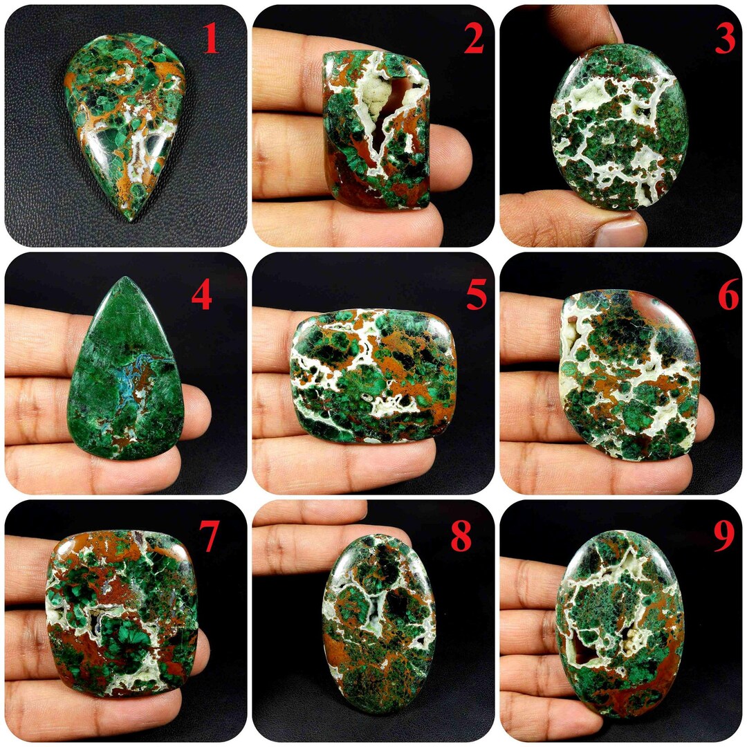 Massive~ Natural Shattuckite Gemstone. Green Shattuckite. Shattuckite ...