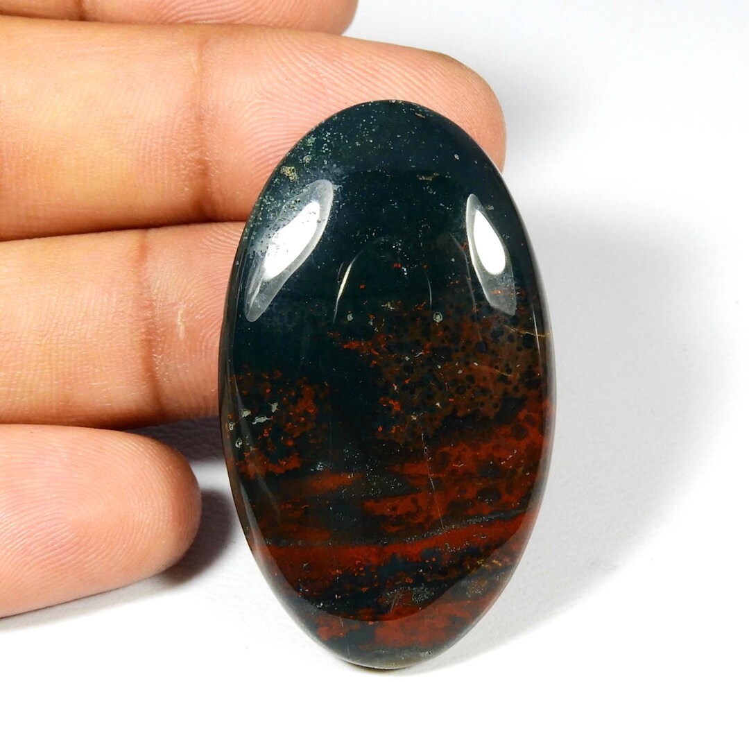 Red Green Bloodstone. Massive Natural Bloodstone Cabochon. - Etsy