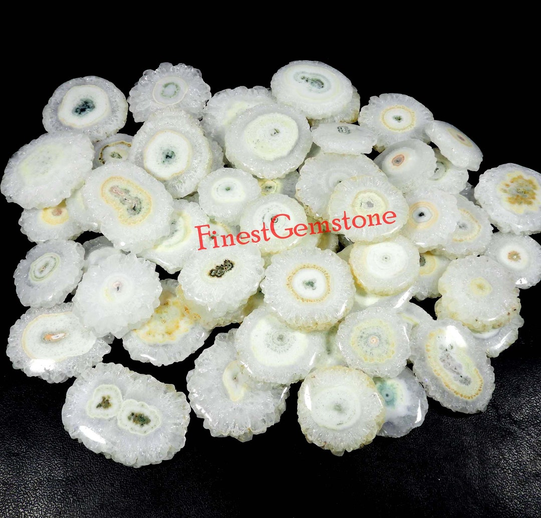 Natural Solar Quartz Gemstone. TOPPEST! White Solar Quartz Druzy ...