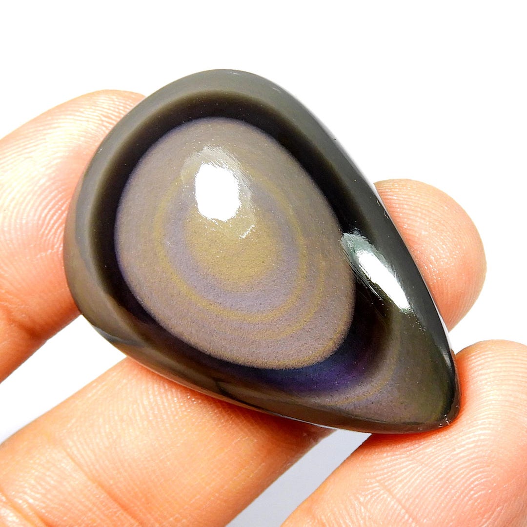 Rainbow Obsidian Gemstone. Unique~ Rainbow Eye Obsidian. Natural ...