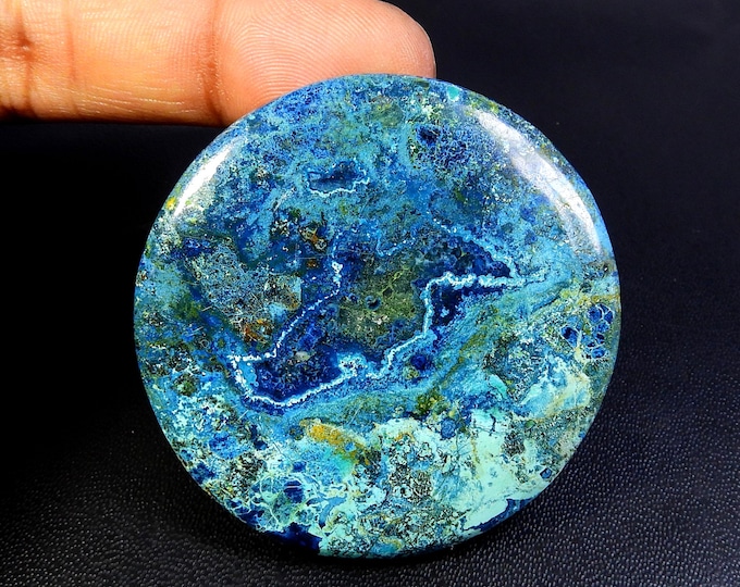 Natural Azurite Polish. Azurite Gemstone. Awesome~ Blue Azurite ...