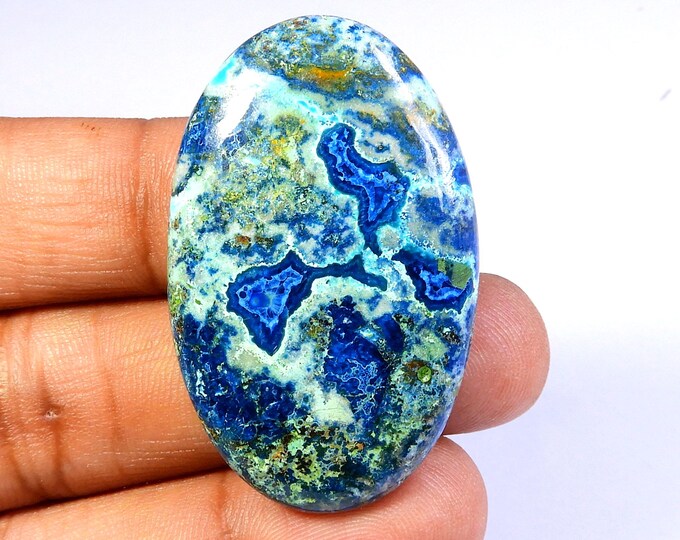 Natural Azurite Polish. Azurite Gemstone. Awesome~ Blue Azurite ...
