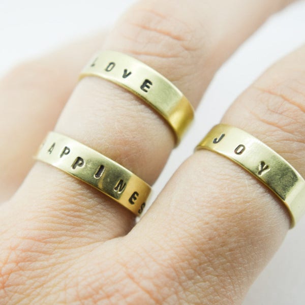 Personalized Rings - Etsy