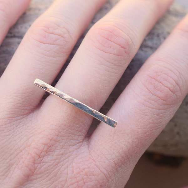 Sterling Silver Long Ring - Etsy