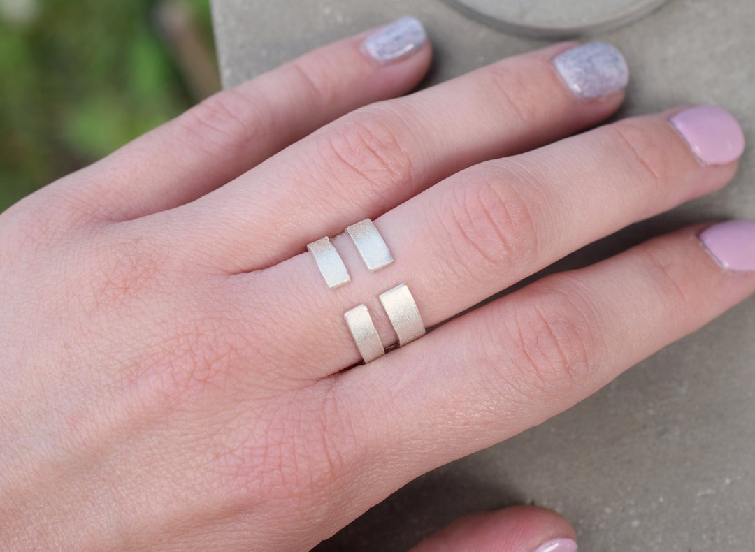 Wide Band Cross Sterling Silver Ring, 10 Mm Open Sterling Silver Ring ...