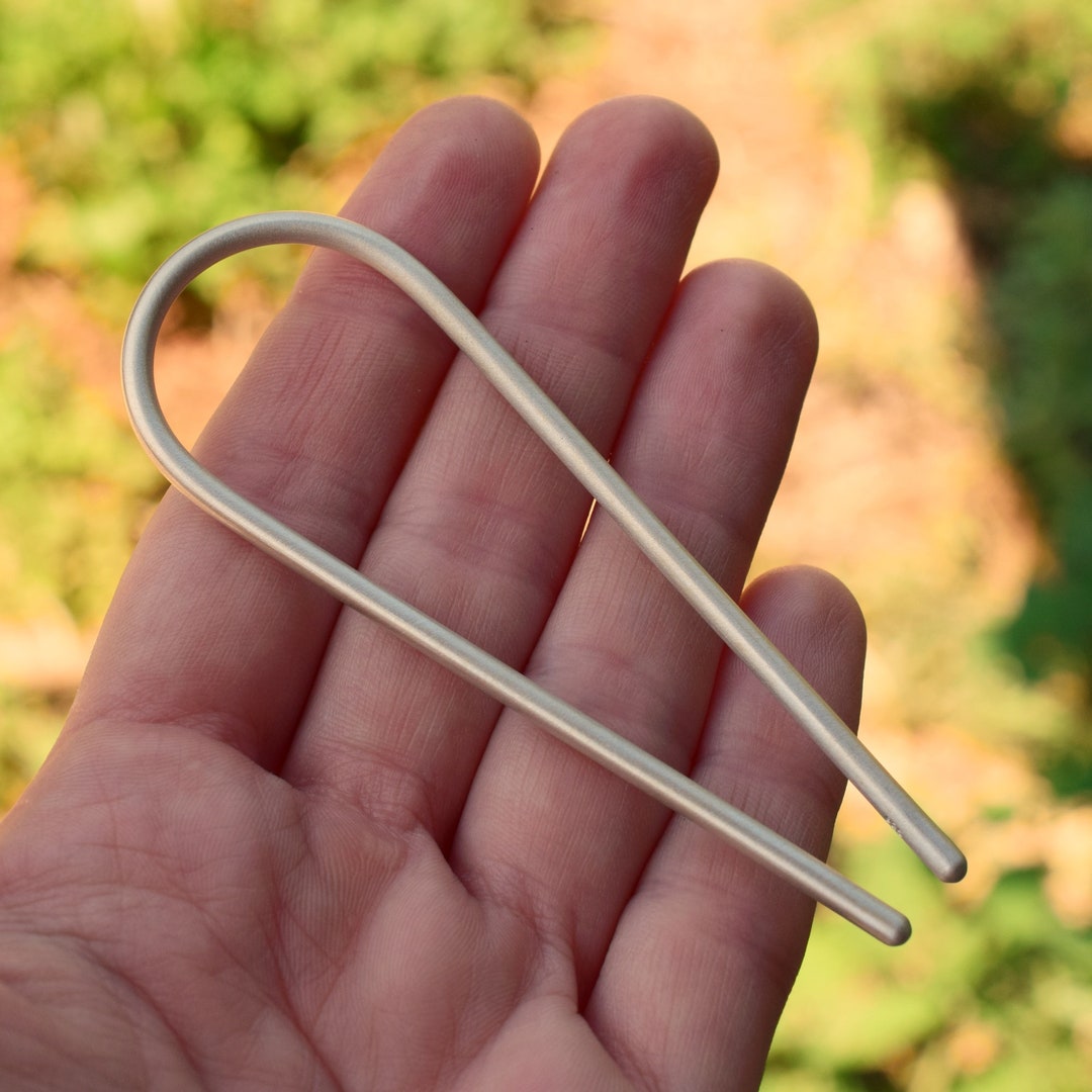 Sterling Silver Hair Pin, Thick Silver 925 Hair Pin, Hair Accessory ...