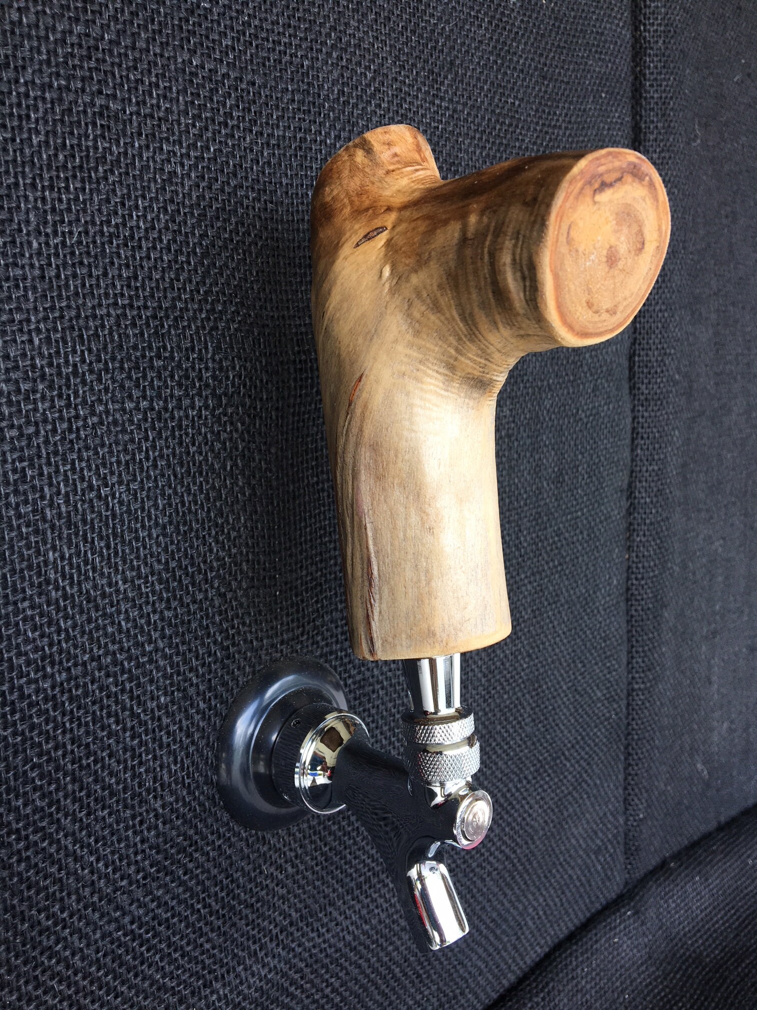 Driftwood beer tap handle with threaded brass insert | Etsy