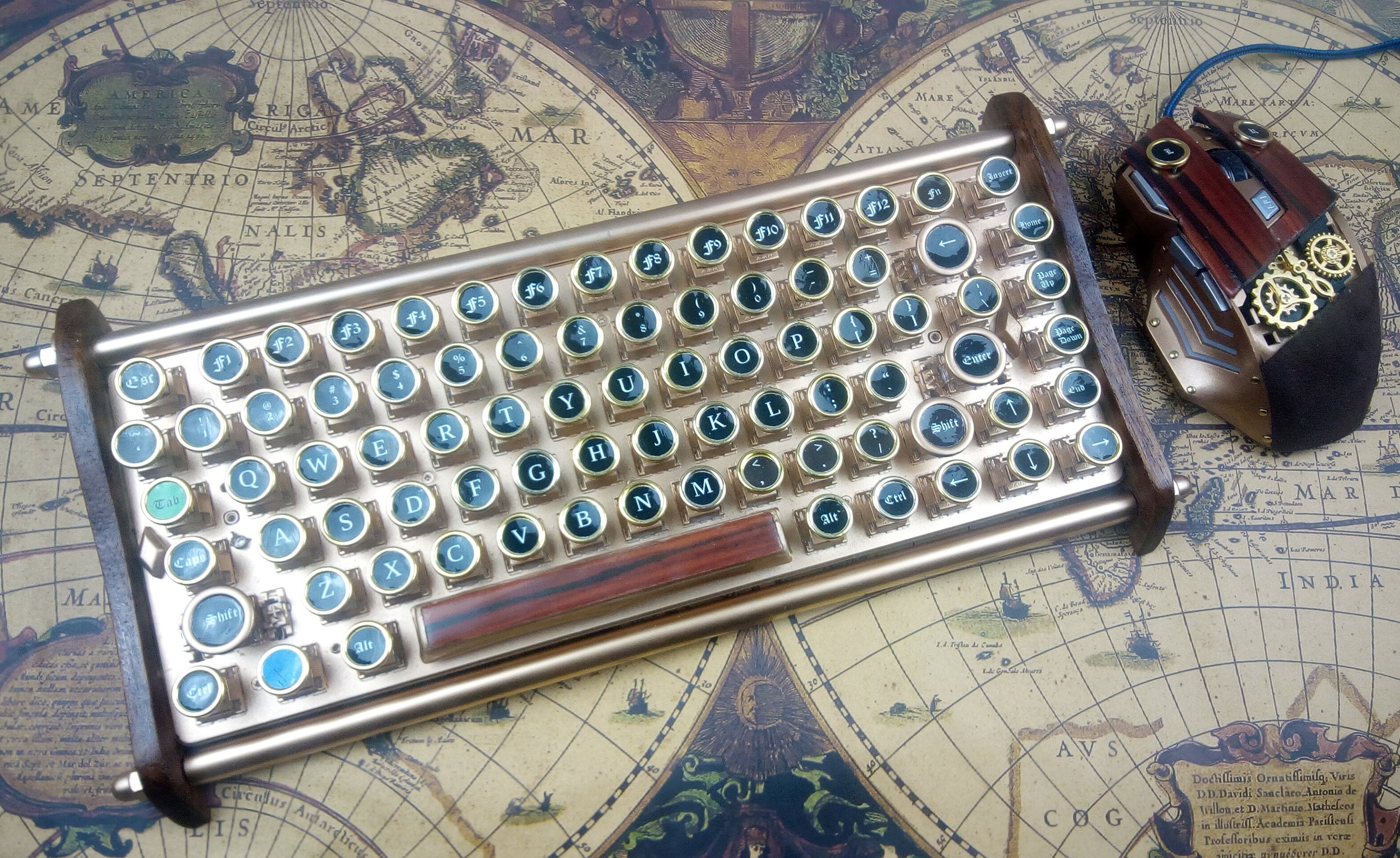 The Mini Mechanical Steampunk Keyboard and Mouse - Etsy