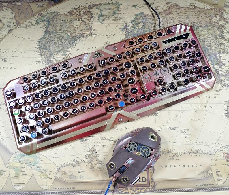 The Apocalyptic Steampunk Keyboard - Etsy